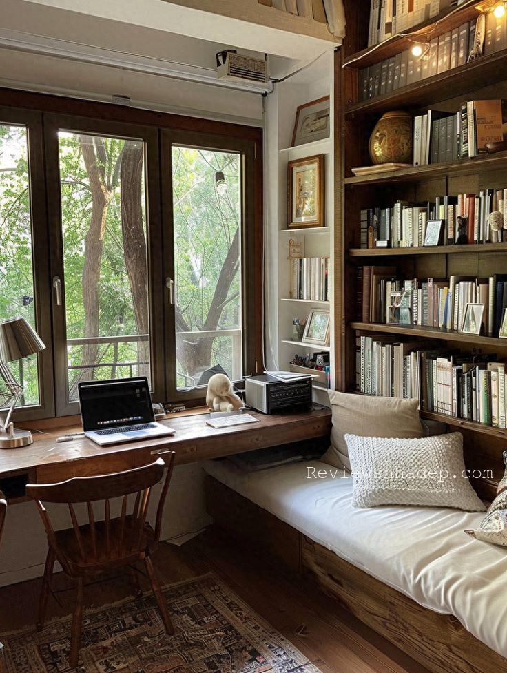 5 Cách Bố Trí Bàn Làm Việc Trong Phòng Khách Chuẩn Đẹp